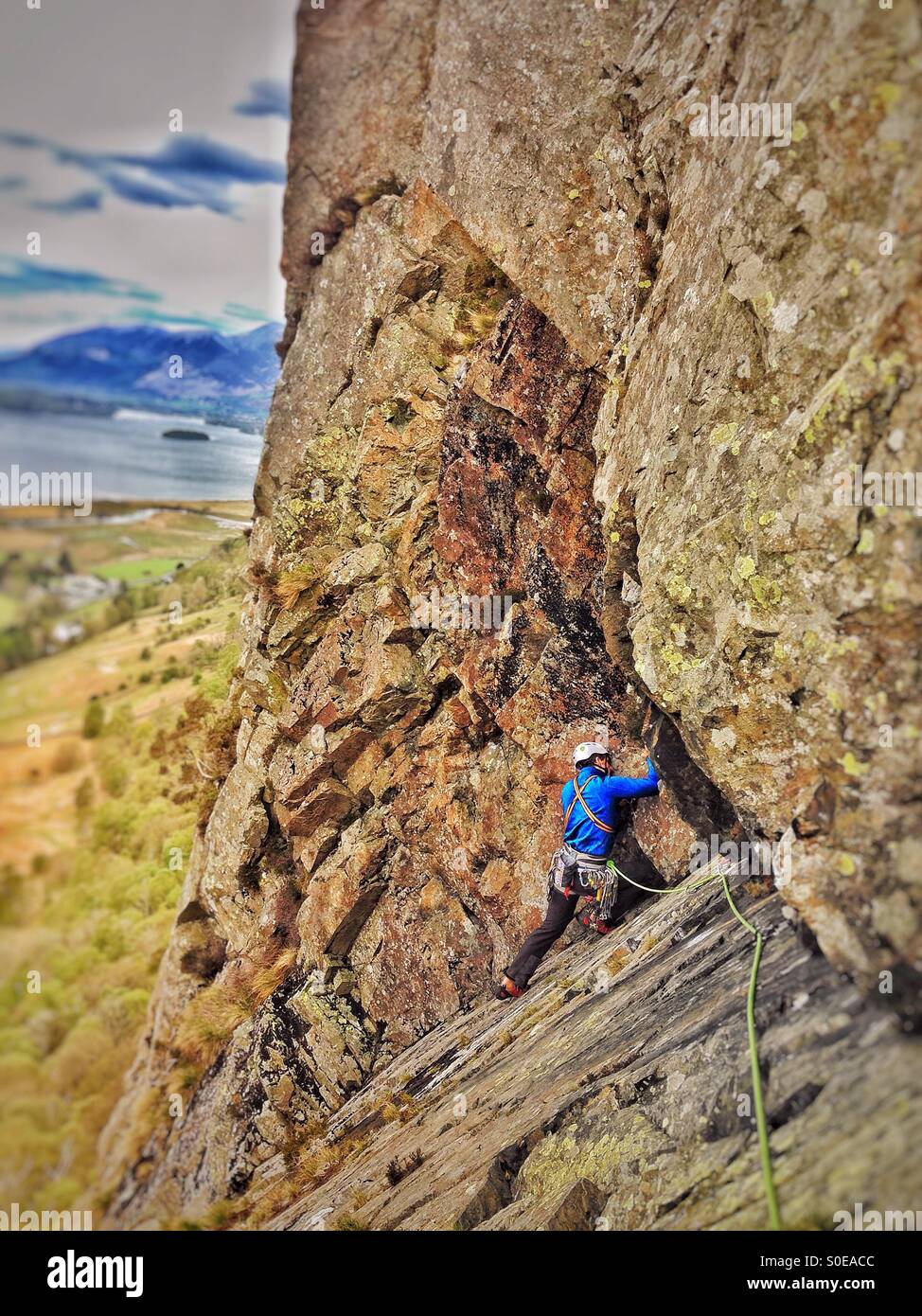 Trad climbing hi-res stock photography and images - Alamy