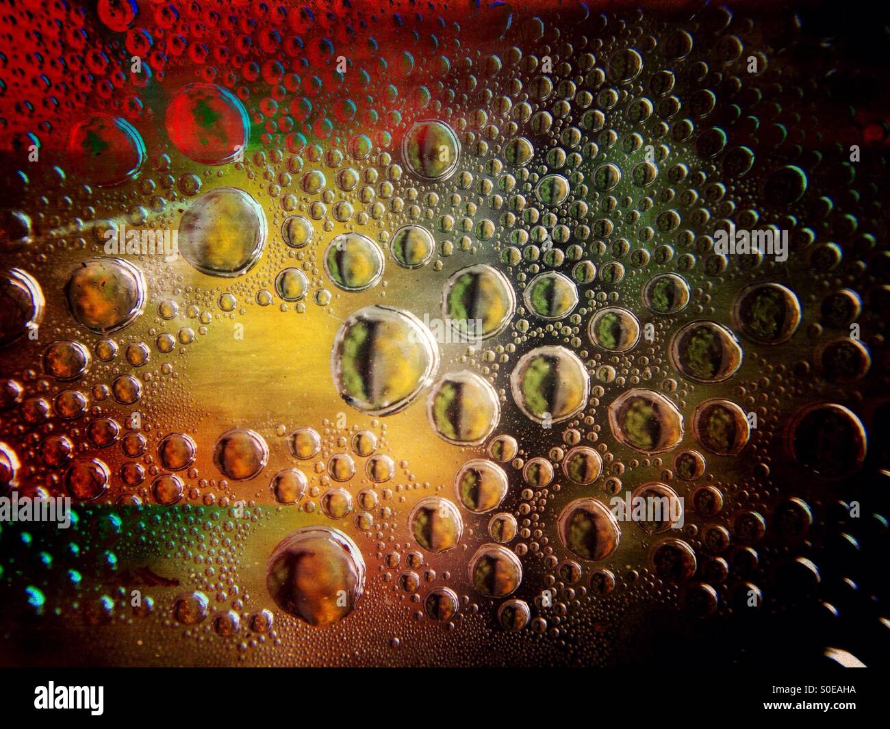 Water drops on plastic sheeting Stock Photo - Alamy