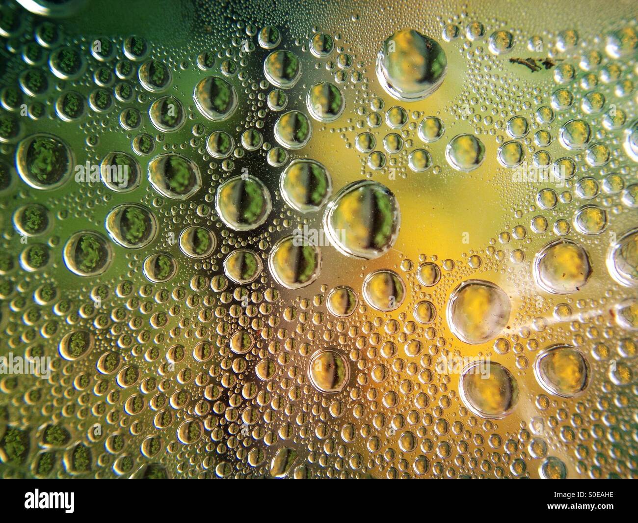 Water drops on plastic sheeting Stock Photo - Alamy