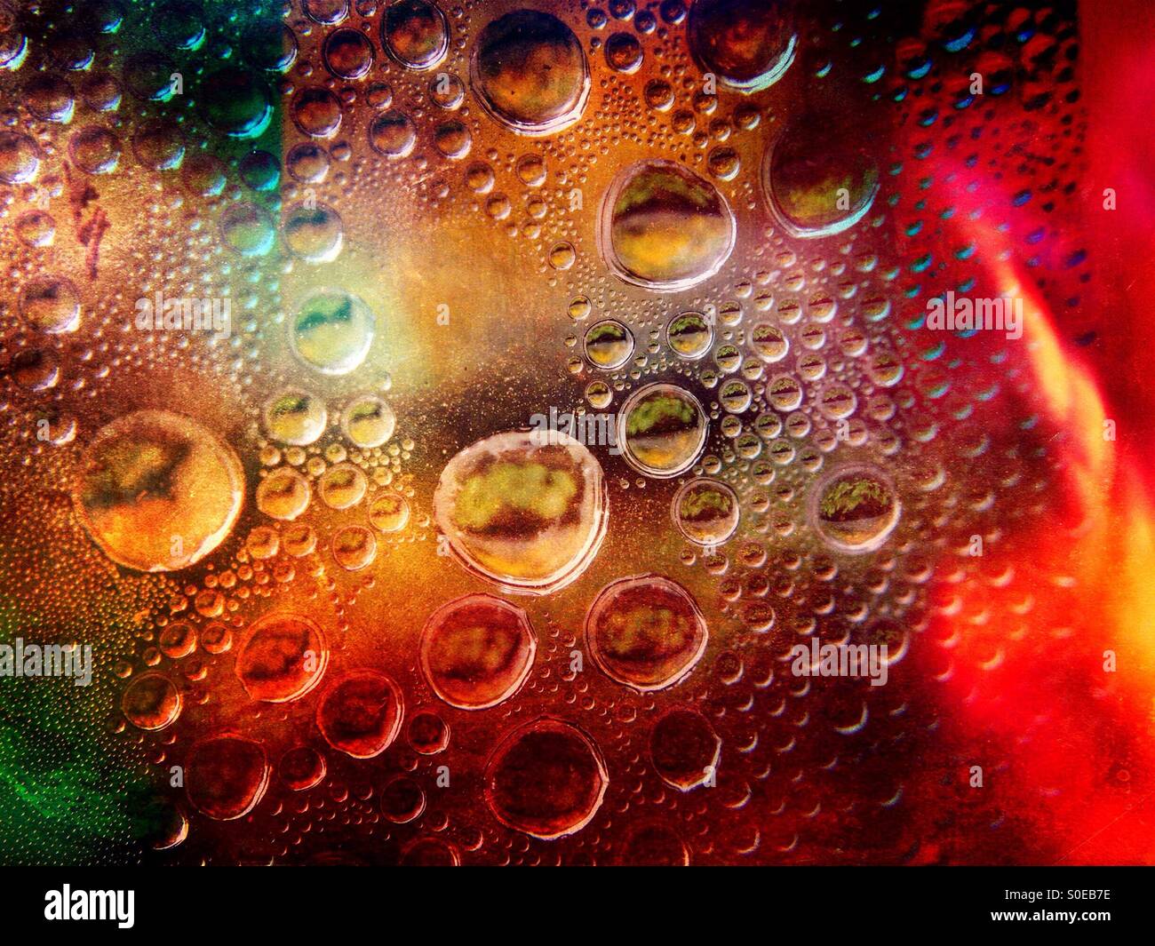 Water drops on plastic sheeting Stock Photo - Alamy