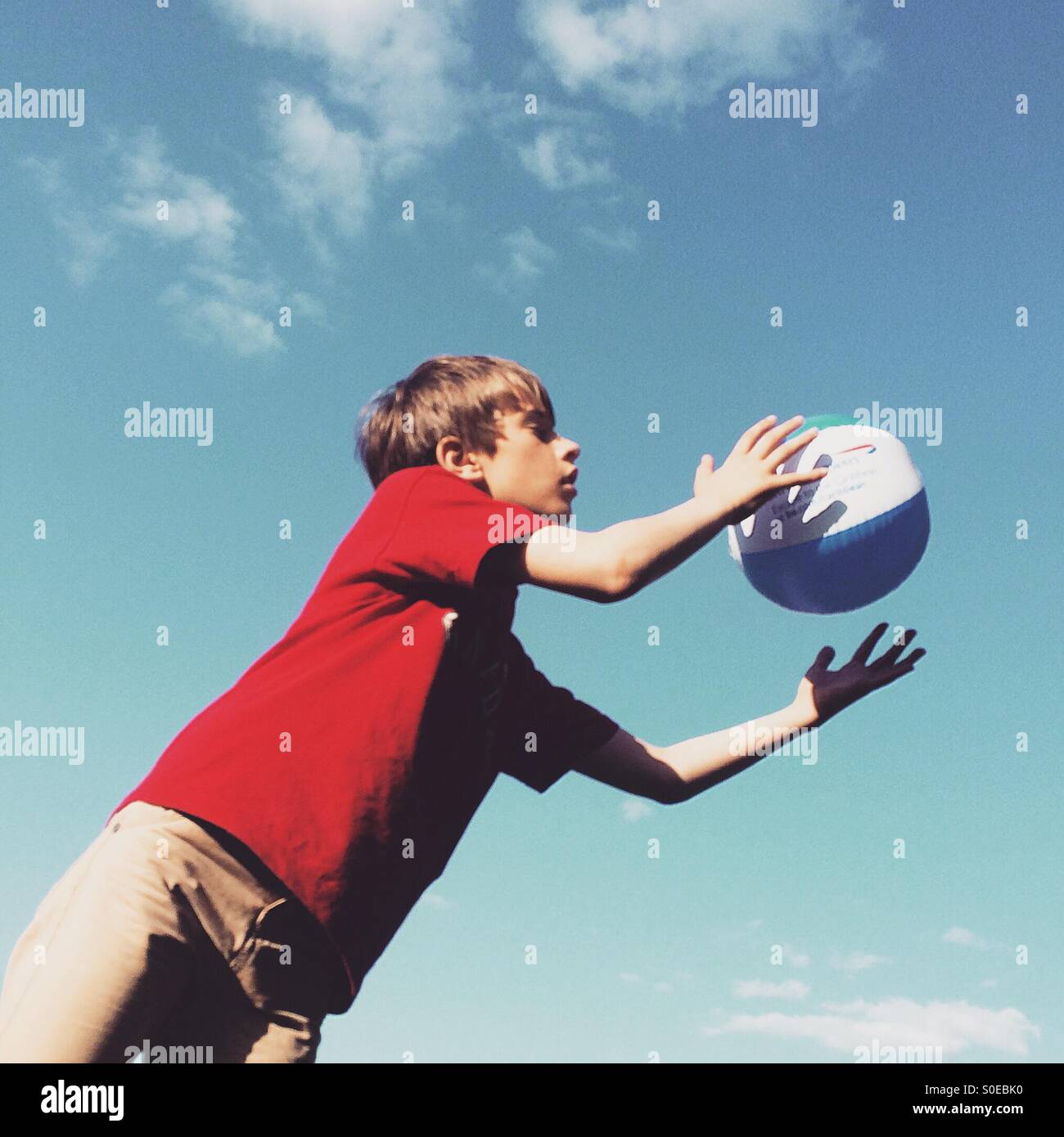 Child Catching Ball High Resolution Stock Photography and Images - Alamy