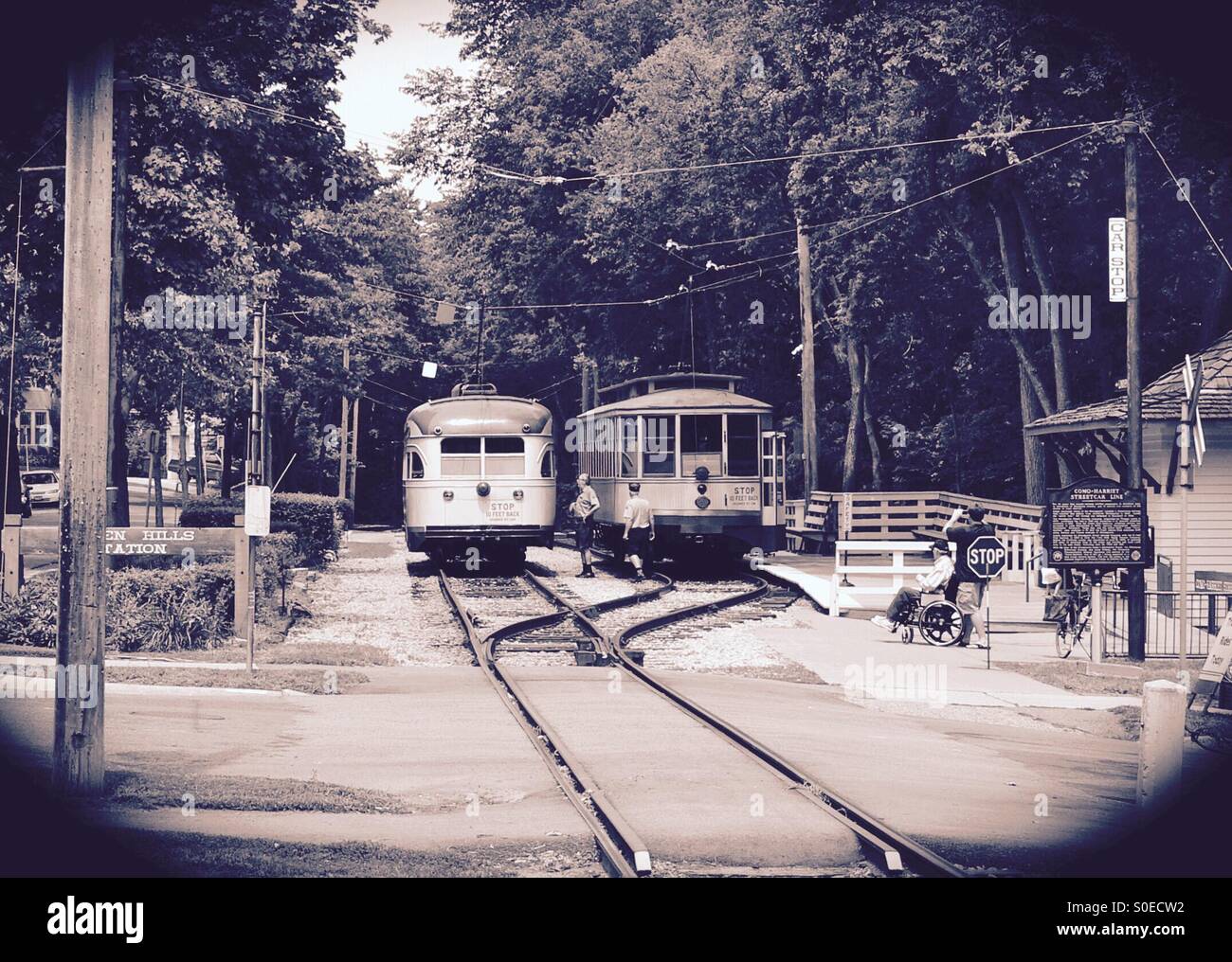 Trams lines hi-res stock photography and images - Alamy