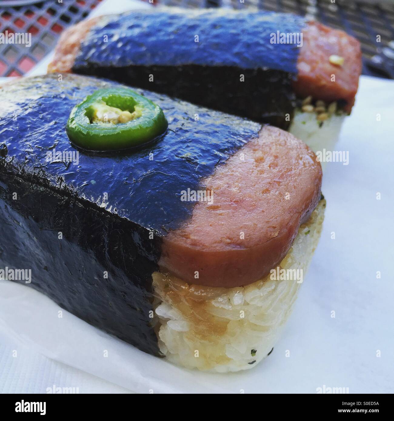 Spam musubi hi-res stock photography and images - Alamy