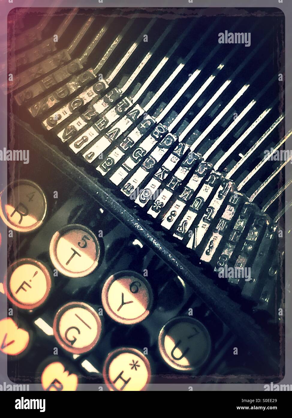 Vintage manual typewriter Stock Photo - Alamy