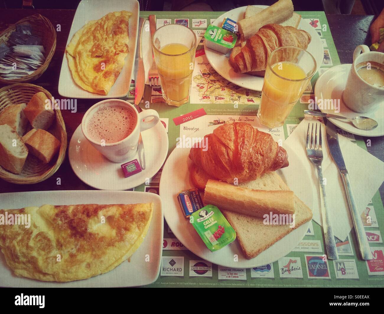 Petit dejeuner cafe High Resolution Stock Photography and Images - Alamy