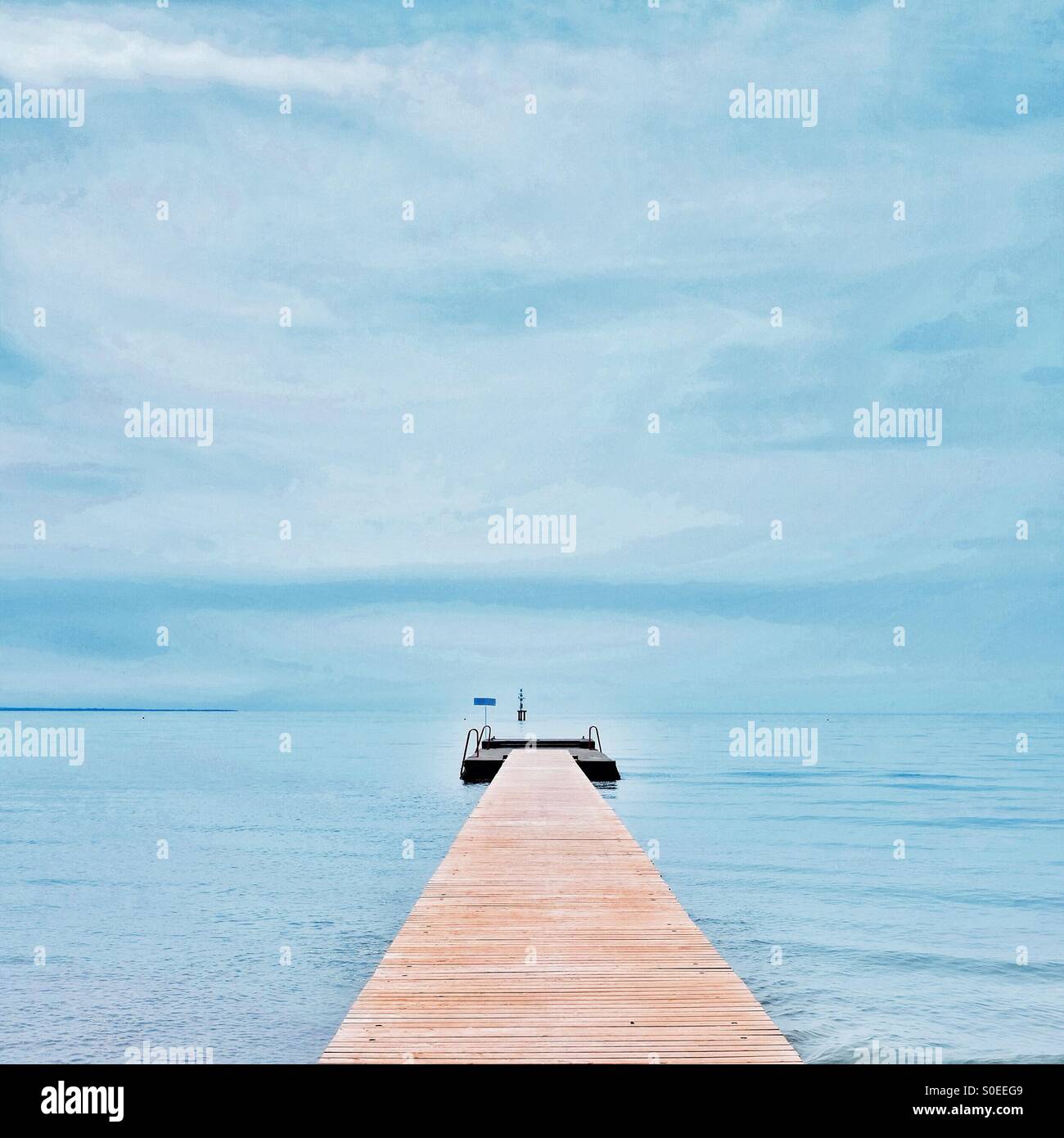 Seaside swimming platform hi-res stock photography and images - Alamy