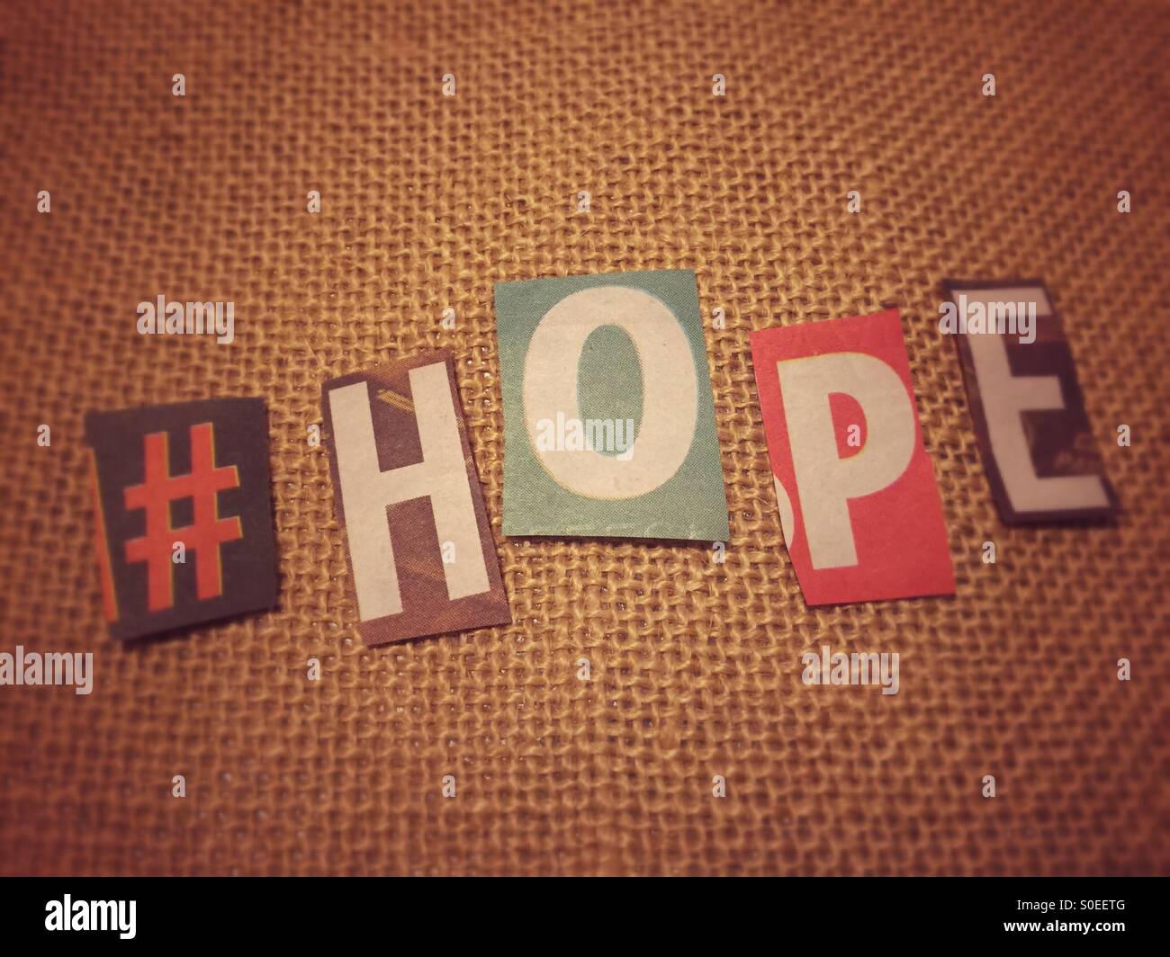 Hope letters hi-res stock photography and images - Alamy