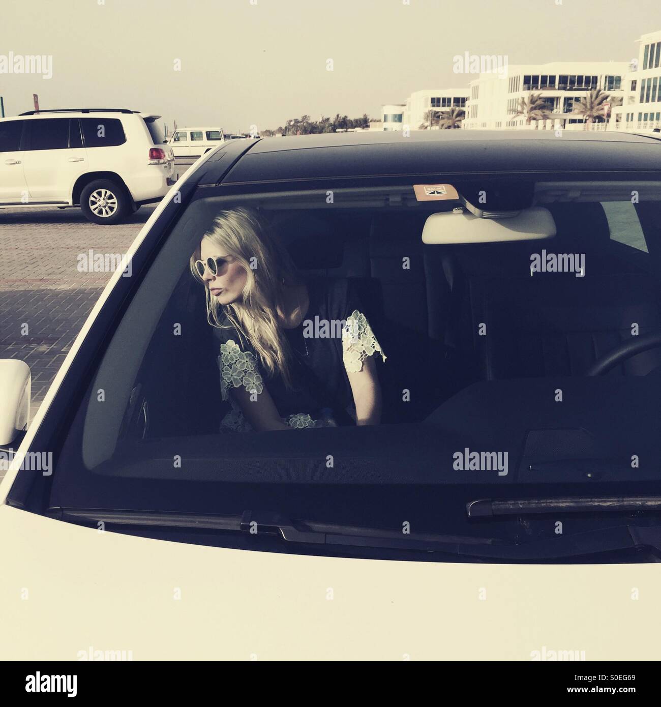Looking out of a car window hi-res stock photography and images - Alamy