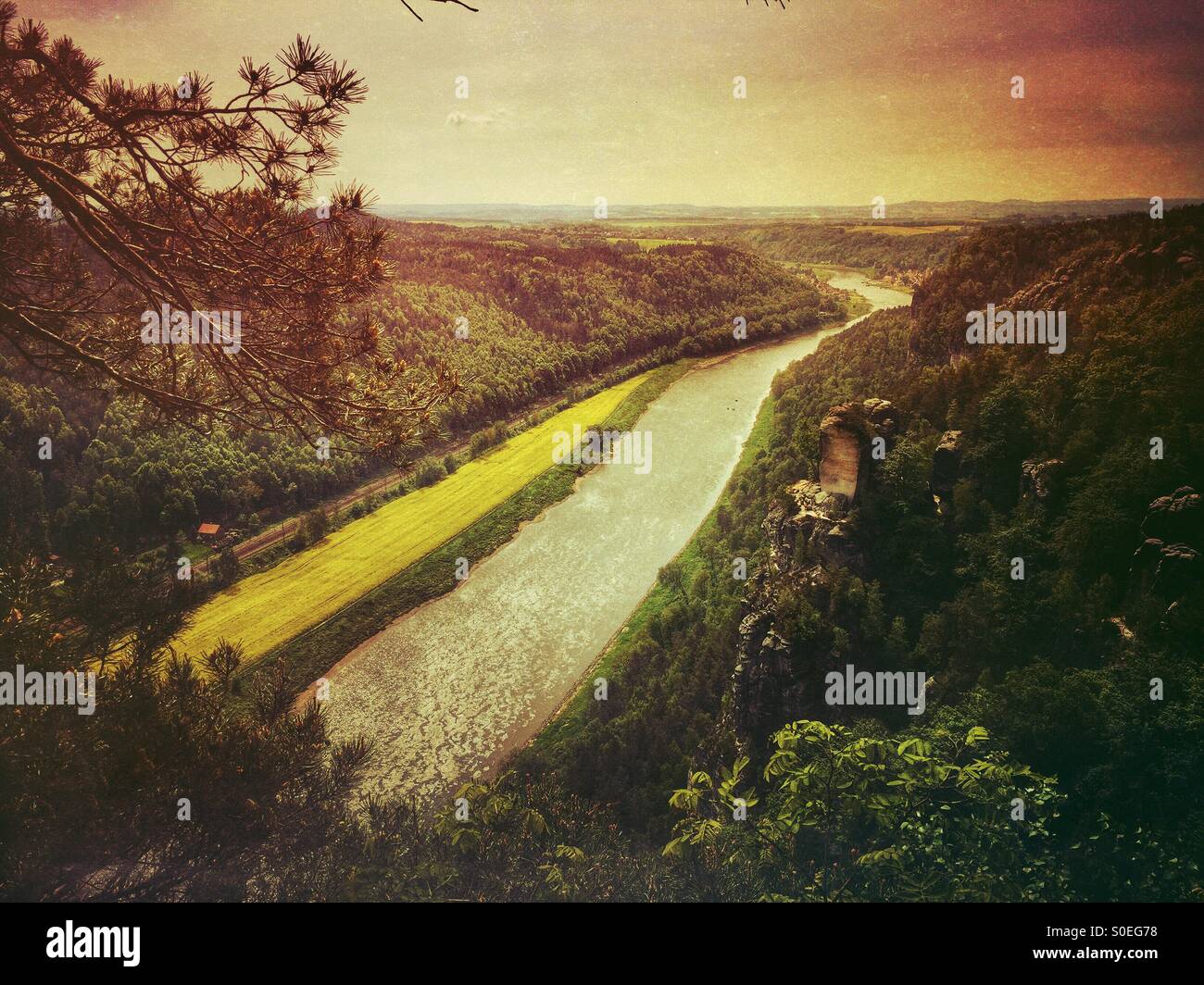 Elbe river Germany Stock Photo - Alamy