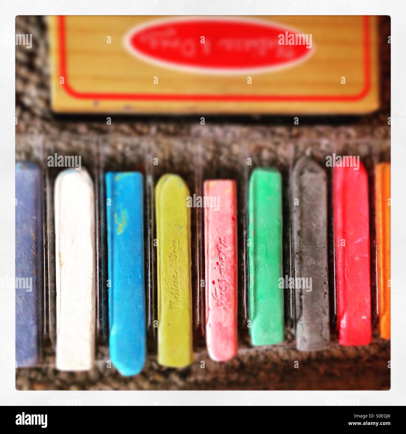 With chalk pastels hi-res stock photography and images - Alamy