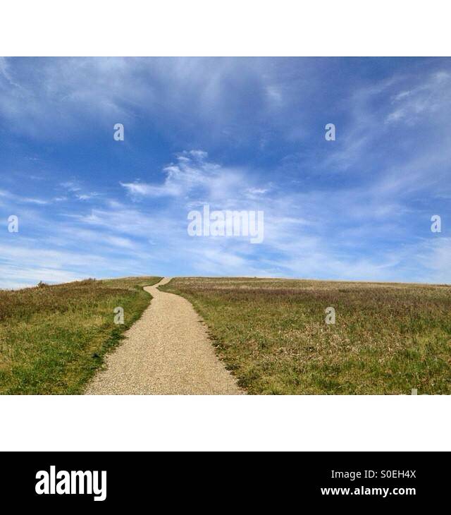 Pathway through parkland in Calgary, Alberta, Canada Stock Photo - Alamy