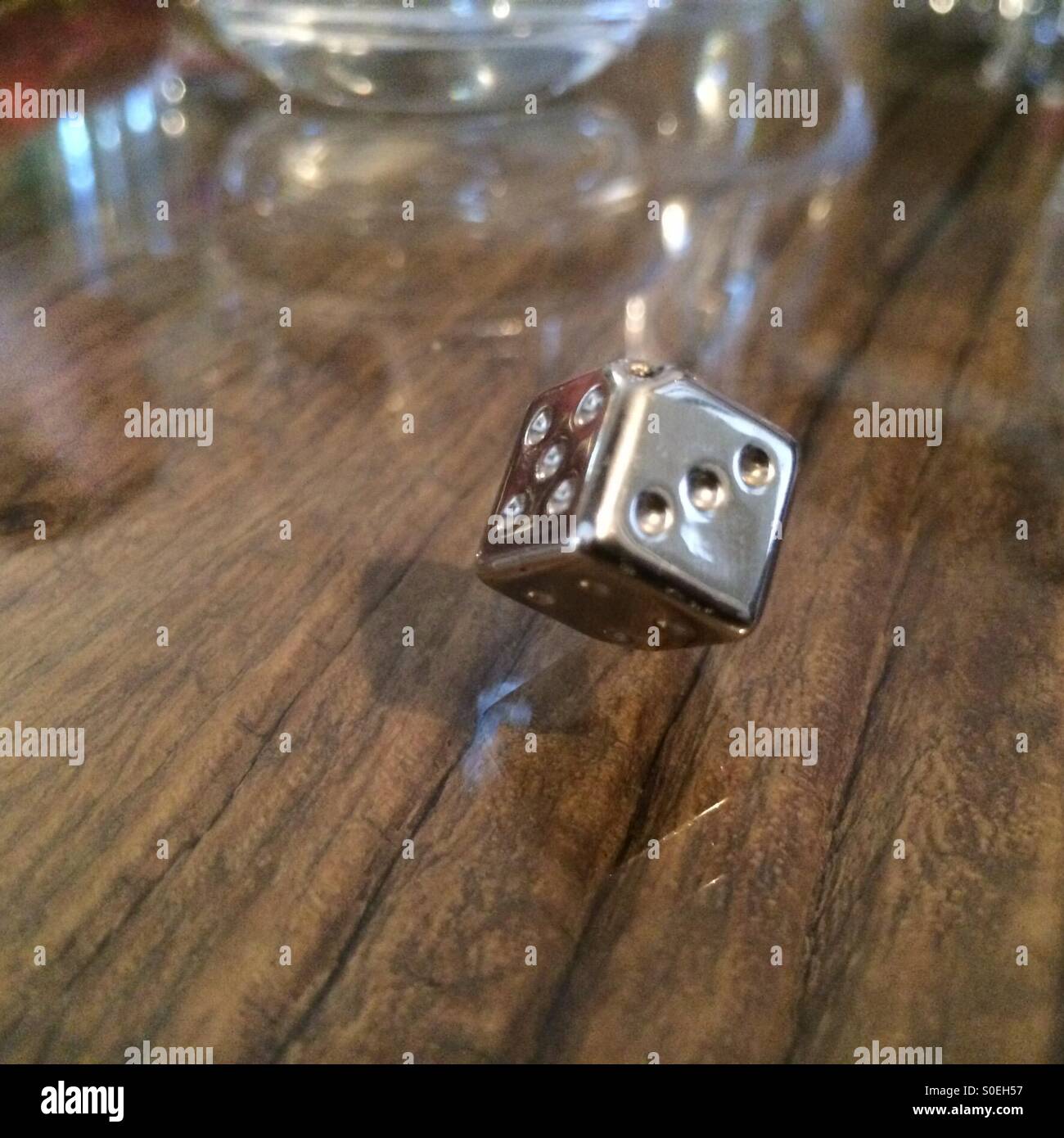 Silver dice hi-res stock photography and images - Alamy
