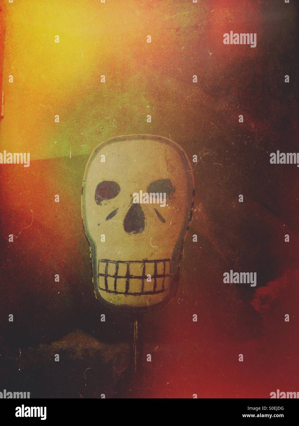 Skull shaped puppet Stock Photo - Alamy