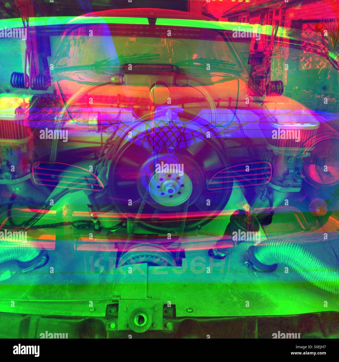 Car engine pop art hi-res stock photography and images - Alamy