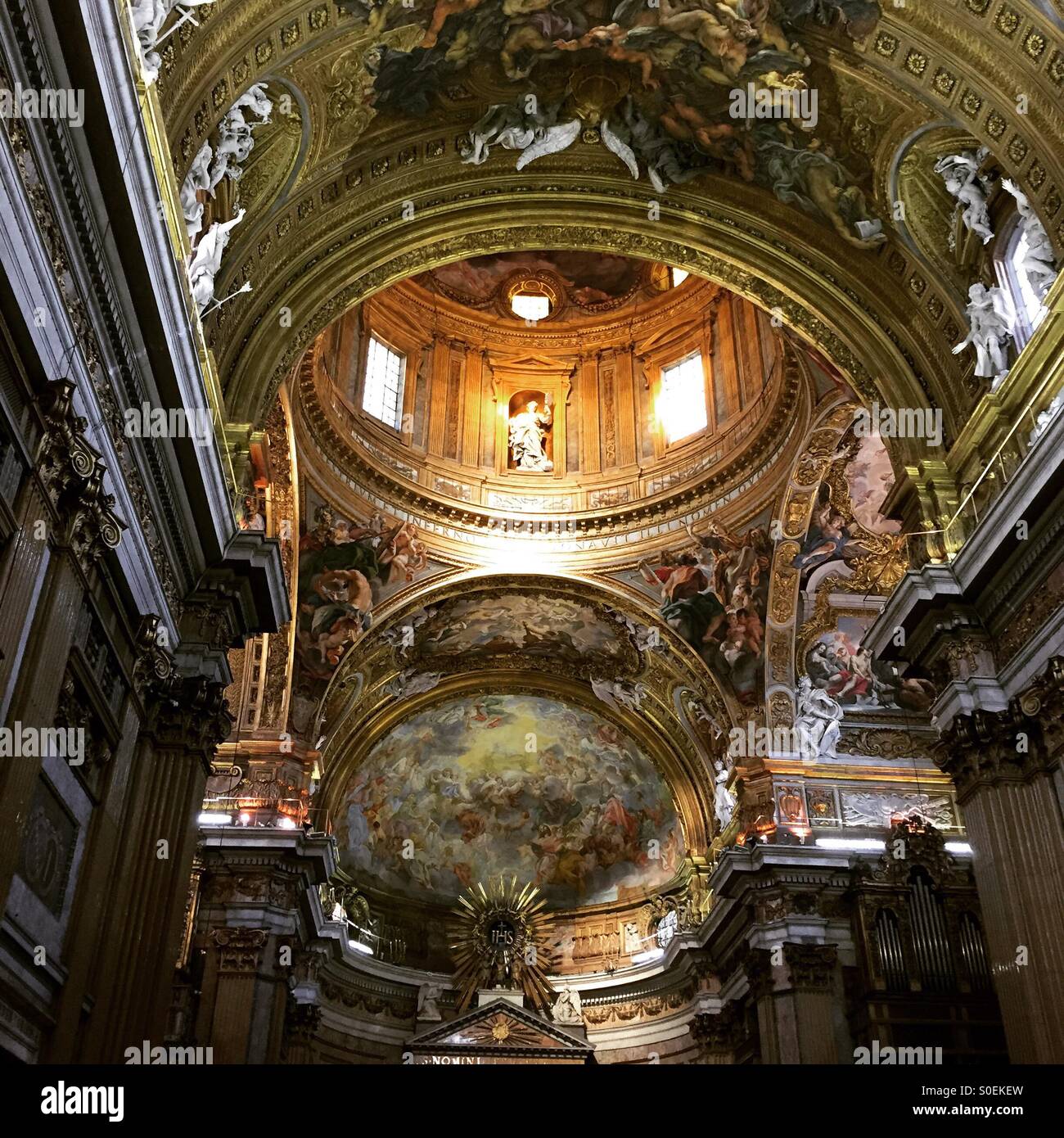 Baroque church rome hi-res stock photography and images - Alamy