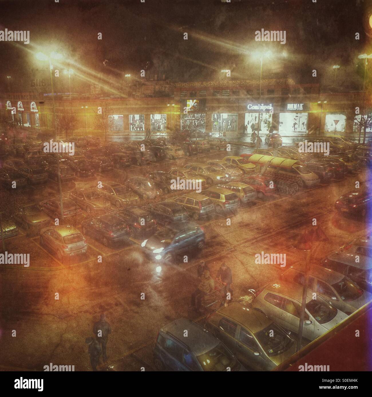 The parking lot Stock Photo - Alamy