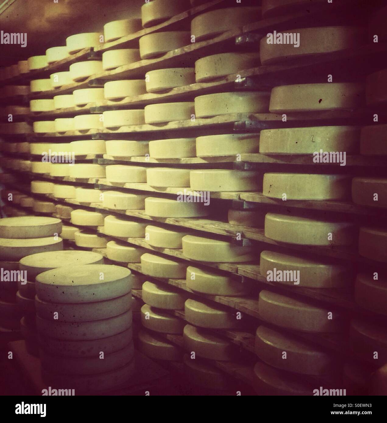 Cheese production in the German Alps Stock Photo - Alamy