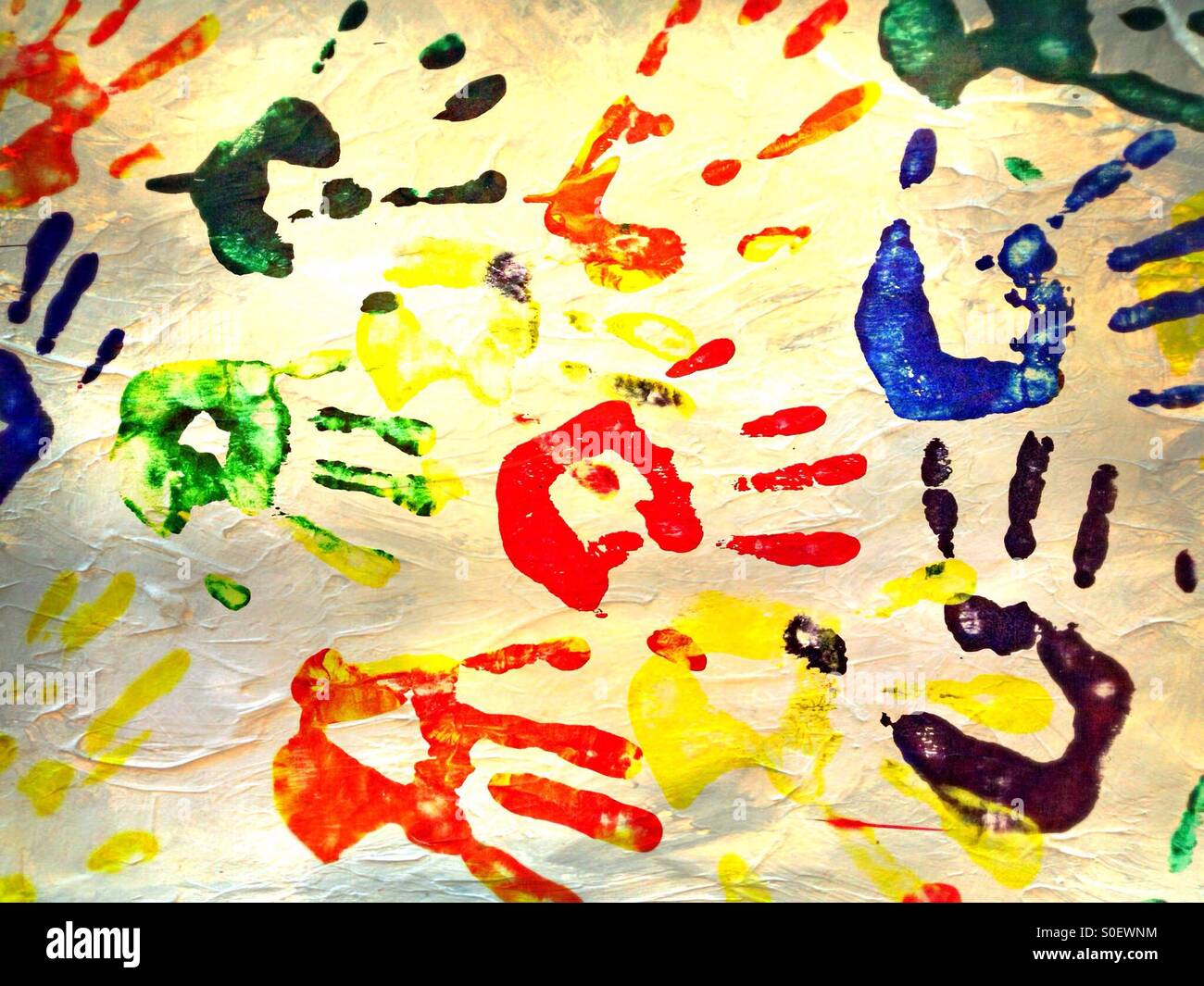 Hand prints children hi-res stock photography and images - Alamy