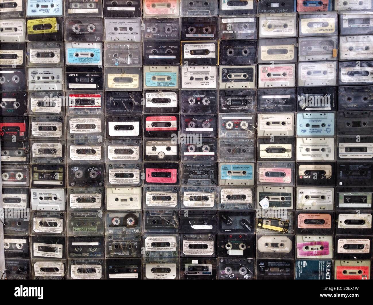 Vintage Retro Audio cassette tapes Stock Photo - Alamy