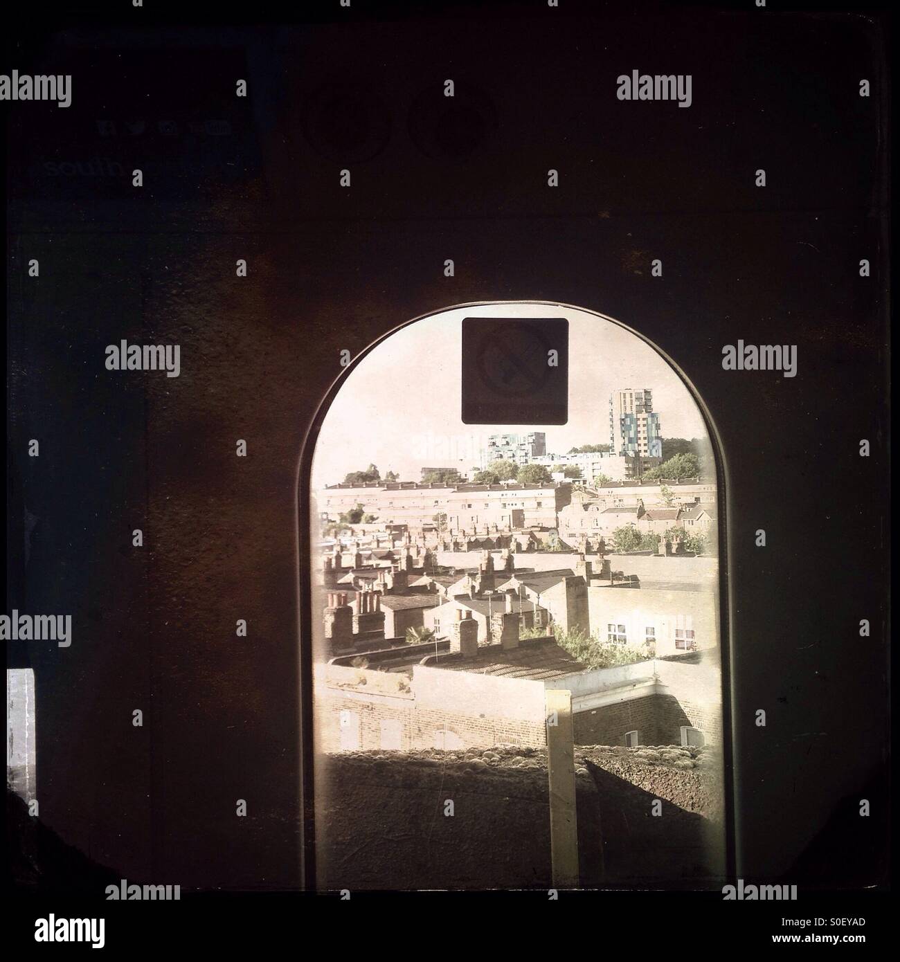 London window view hi-res stock photography and images - Alamy