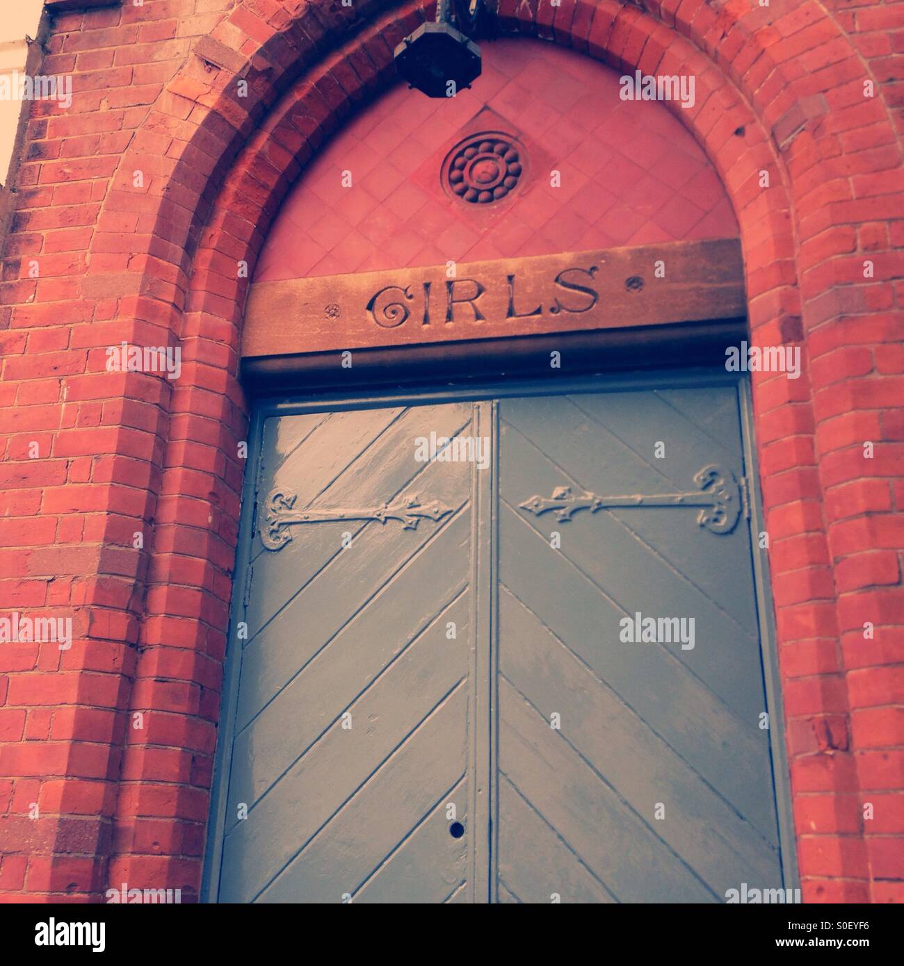 Old school building sign hi-res stock photography and images - Alamy