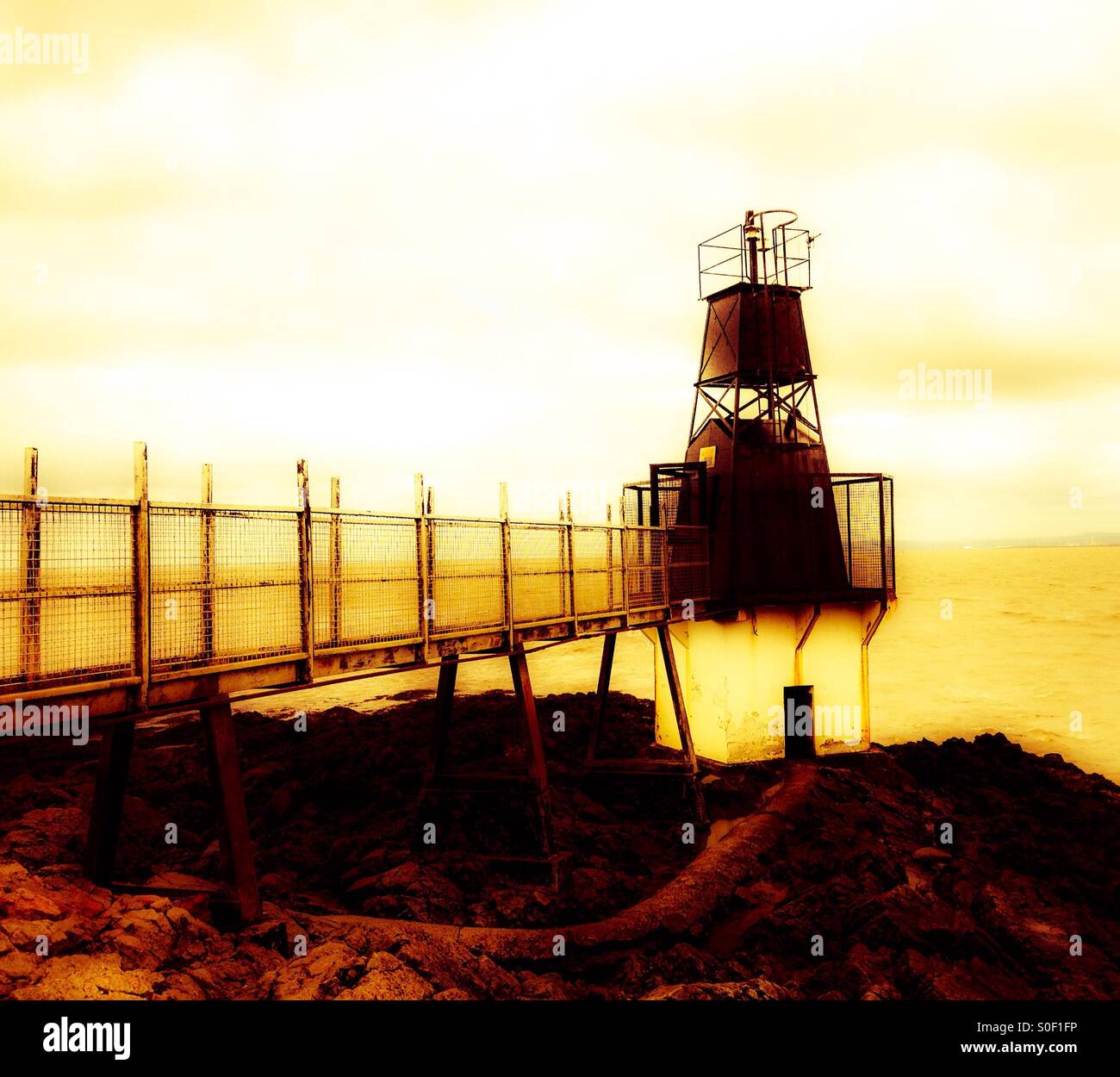 Battery Point lighthouse Stock Photo - Alamy