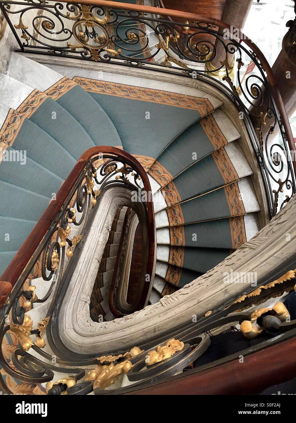 Elegant circular staircase Stock Photo - Alamy