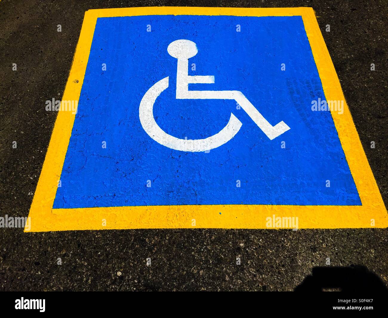 Special sign in Parking lot Stock Photo - Alamy