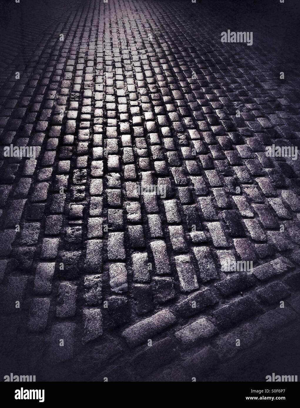 Cobblestone street, England, UK Stock Photo - Alamy