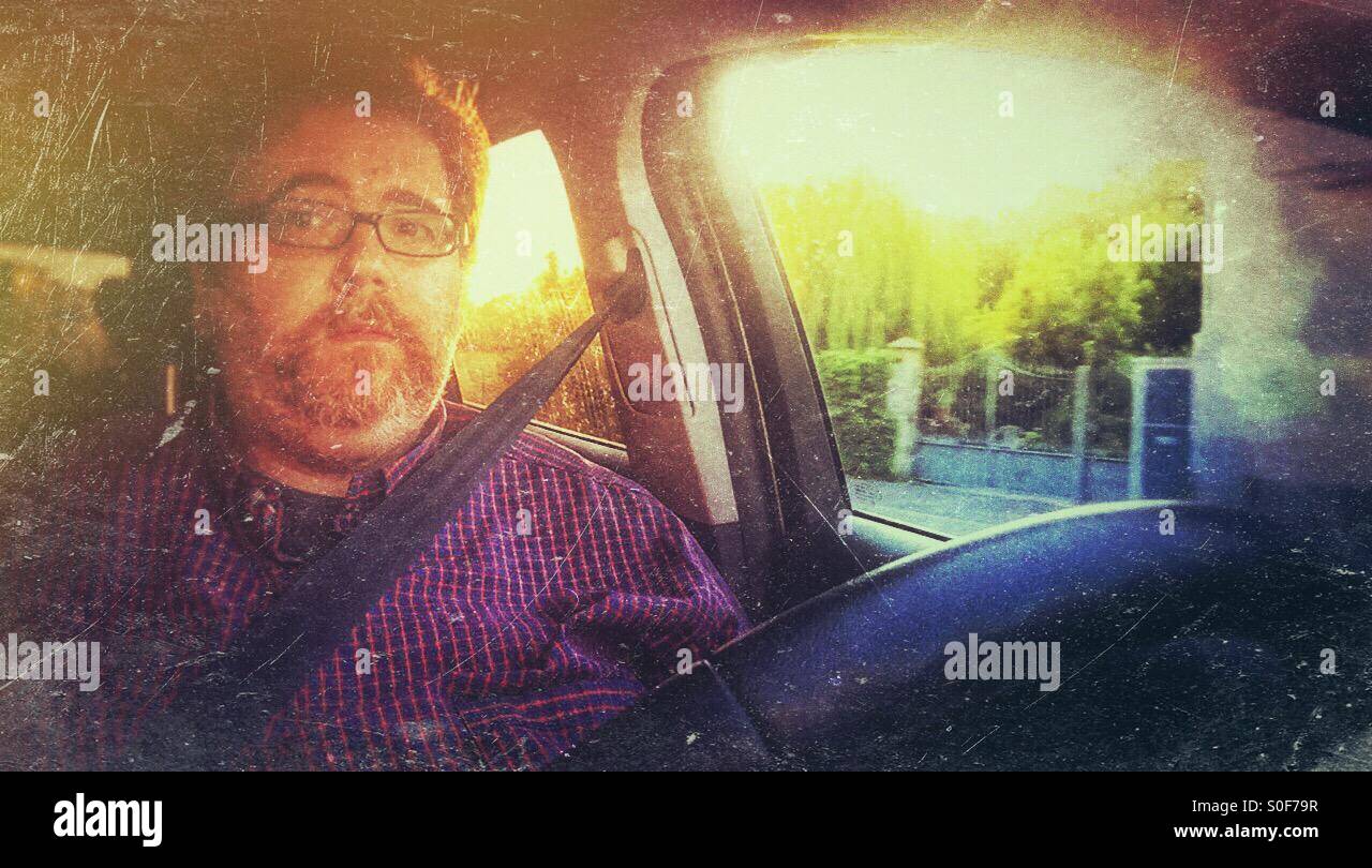 Car driver fat hi-res stock photography and images - Alamy
