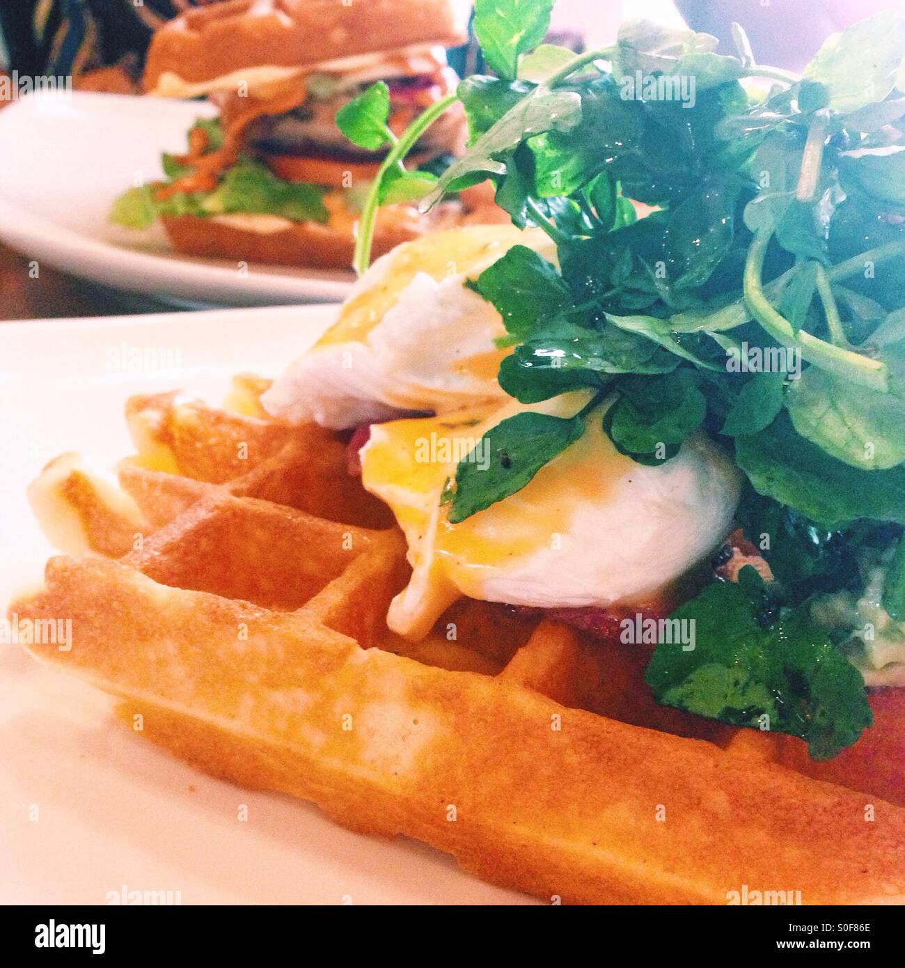 Egg waffle hi-res stock photography and images - Alamy
