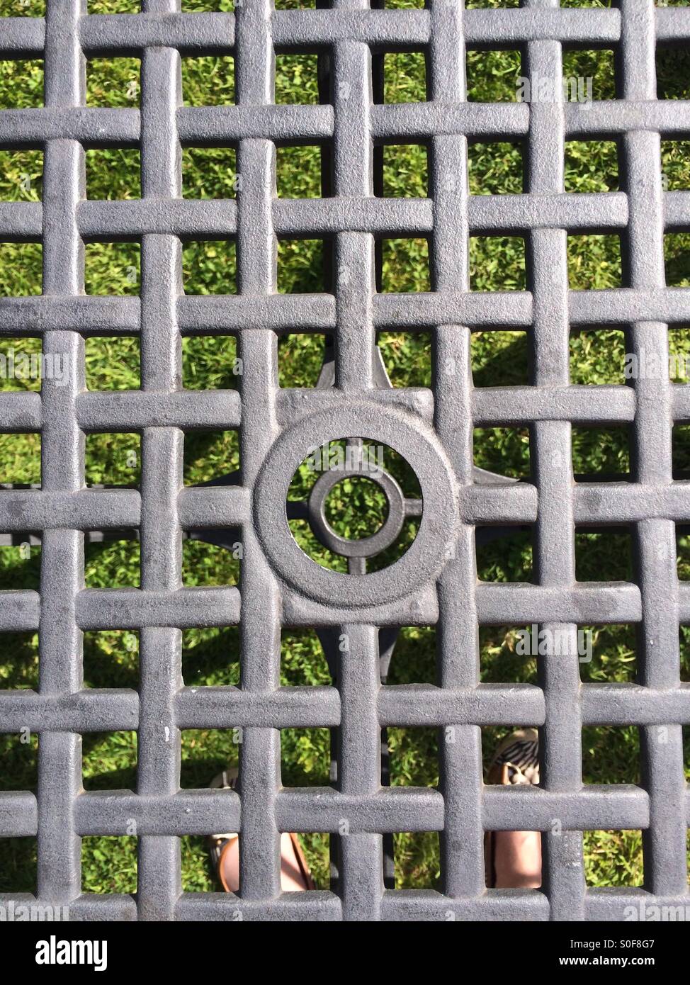 Grids in the garden Stock Photo - Alamy