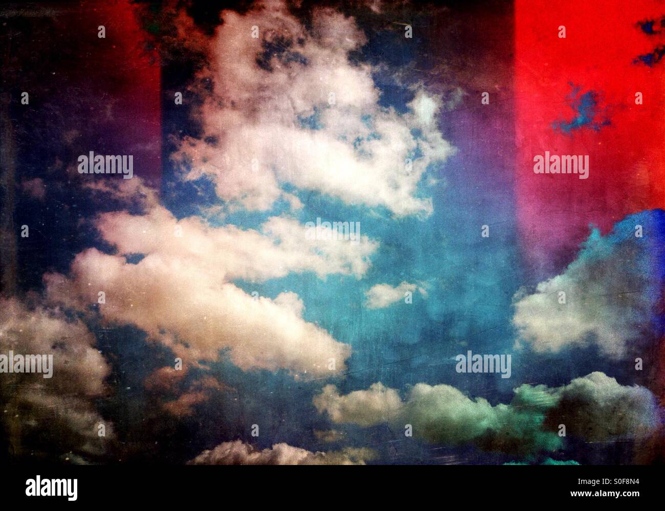Cloudy blue sky Stock Photo - Alamy