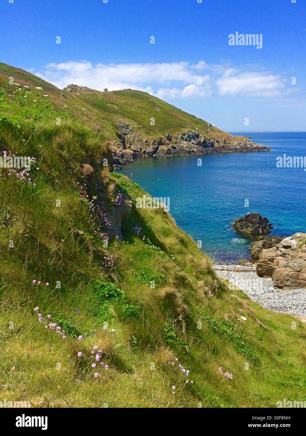 The north end of the island of Sark in the Channel Islands Stock Photo ...