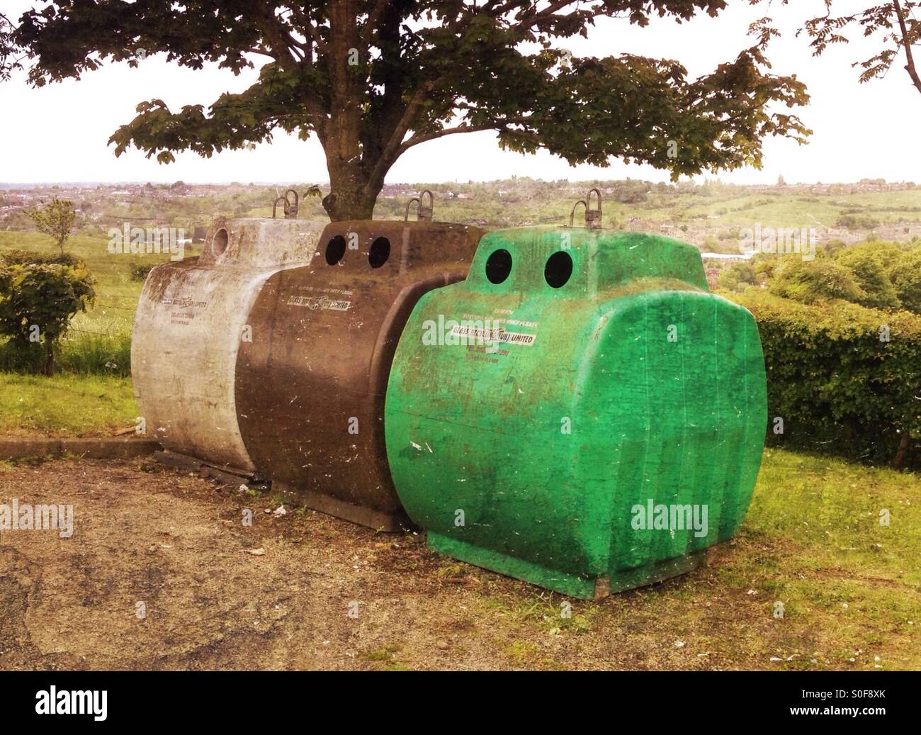 Recycling bottle bank hi-res stock photography and images - Alamy