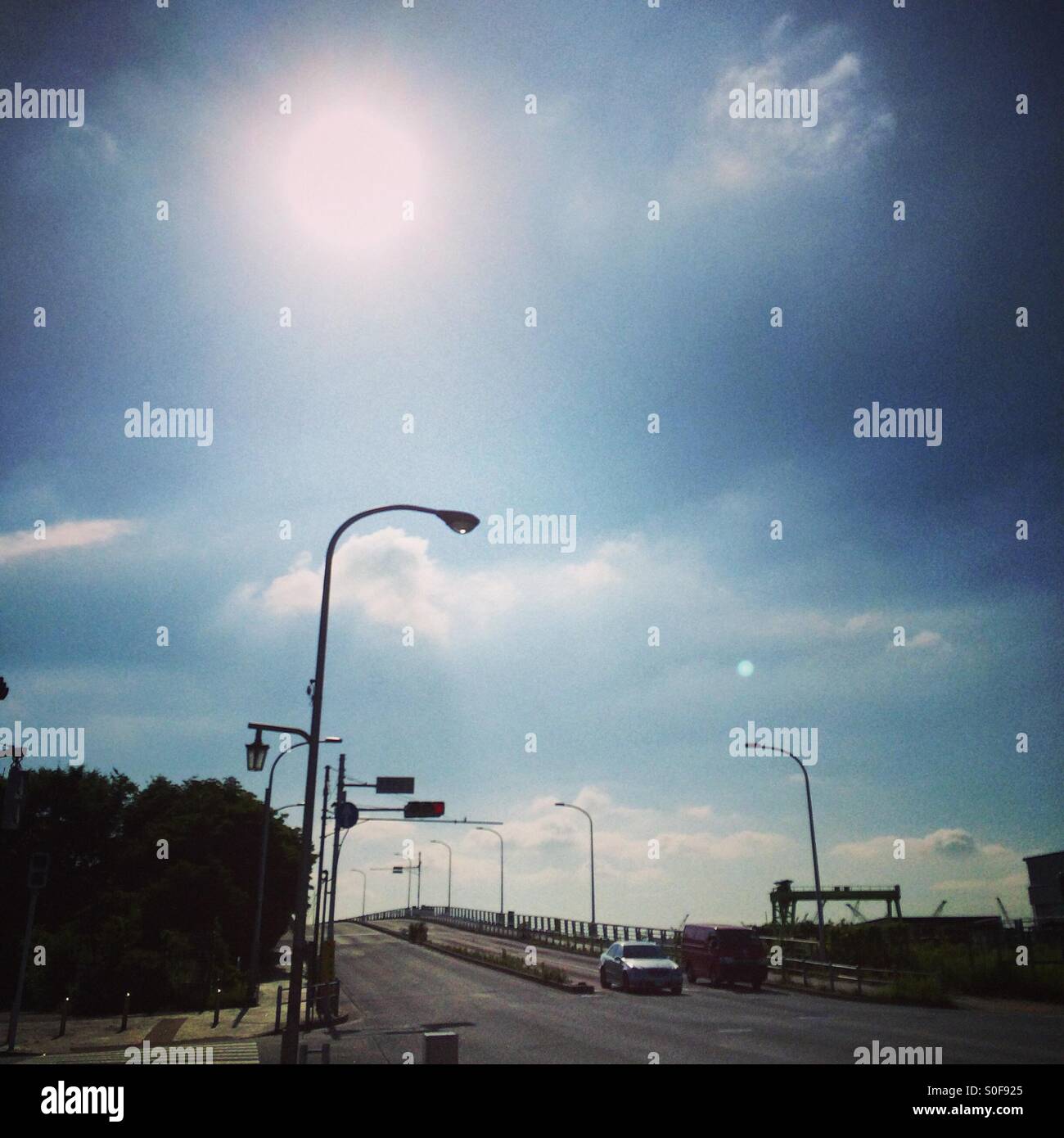 Sunny road hi-res stock photography and images - Alamy