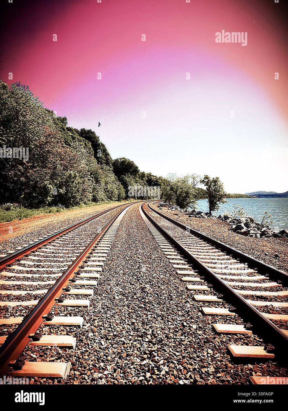 Double railroad tracks hi-res stock photography and images - Alamy