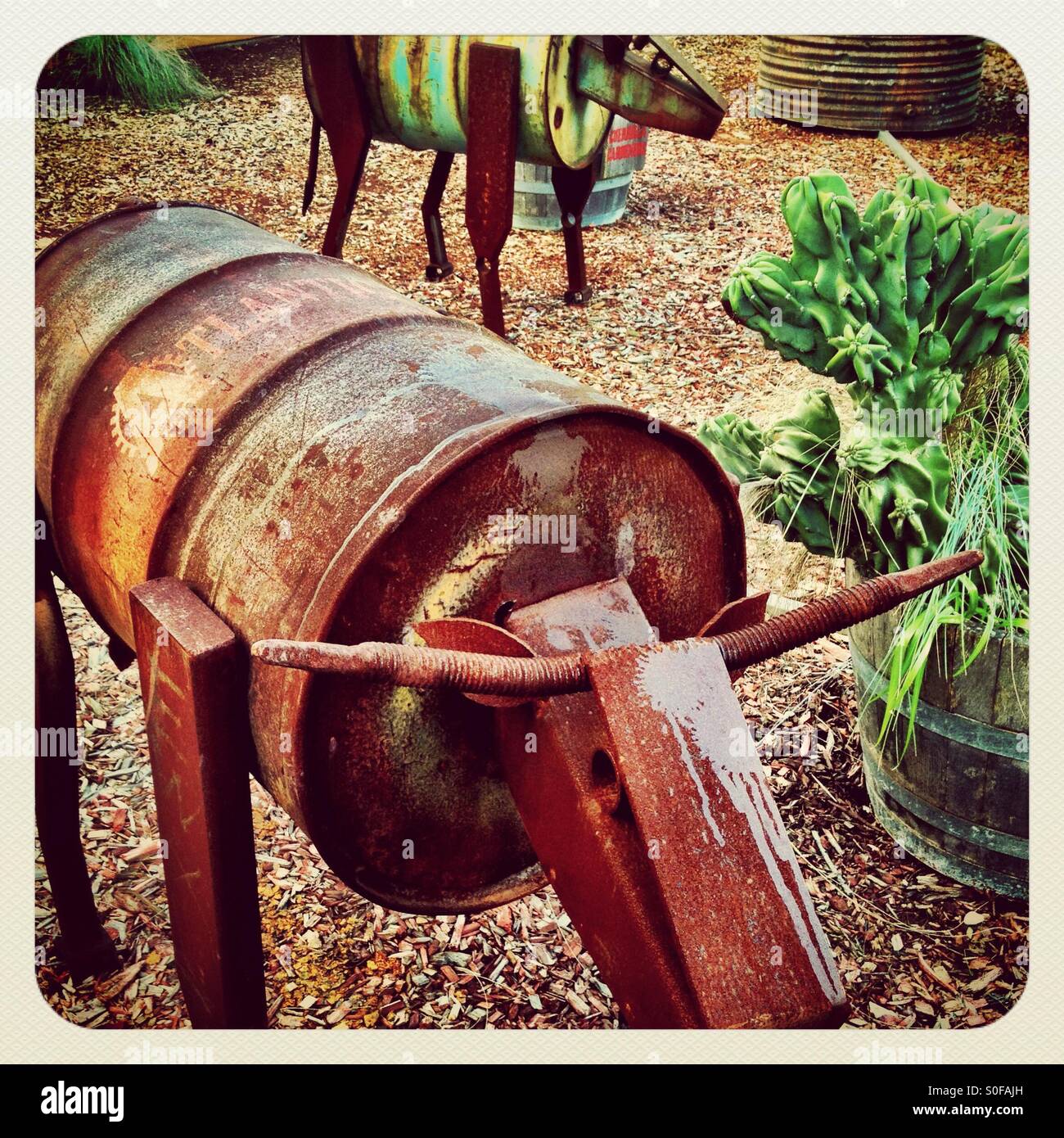 Metal cow sculpture hi-res stock photography and images - Alamy