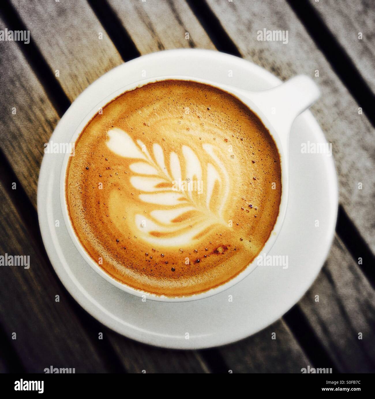A perfect cup of fresh coffee Stock Photo - Alamy