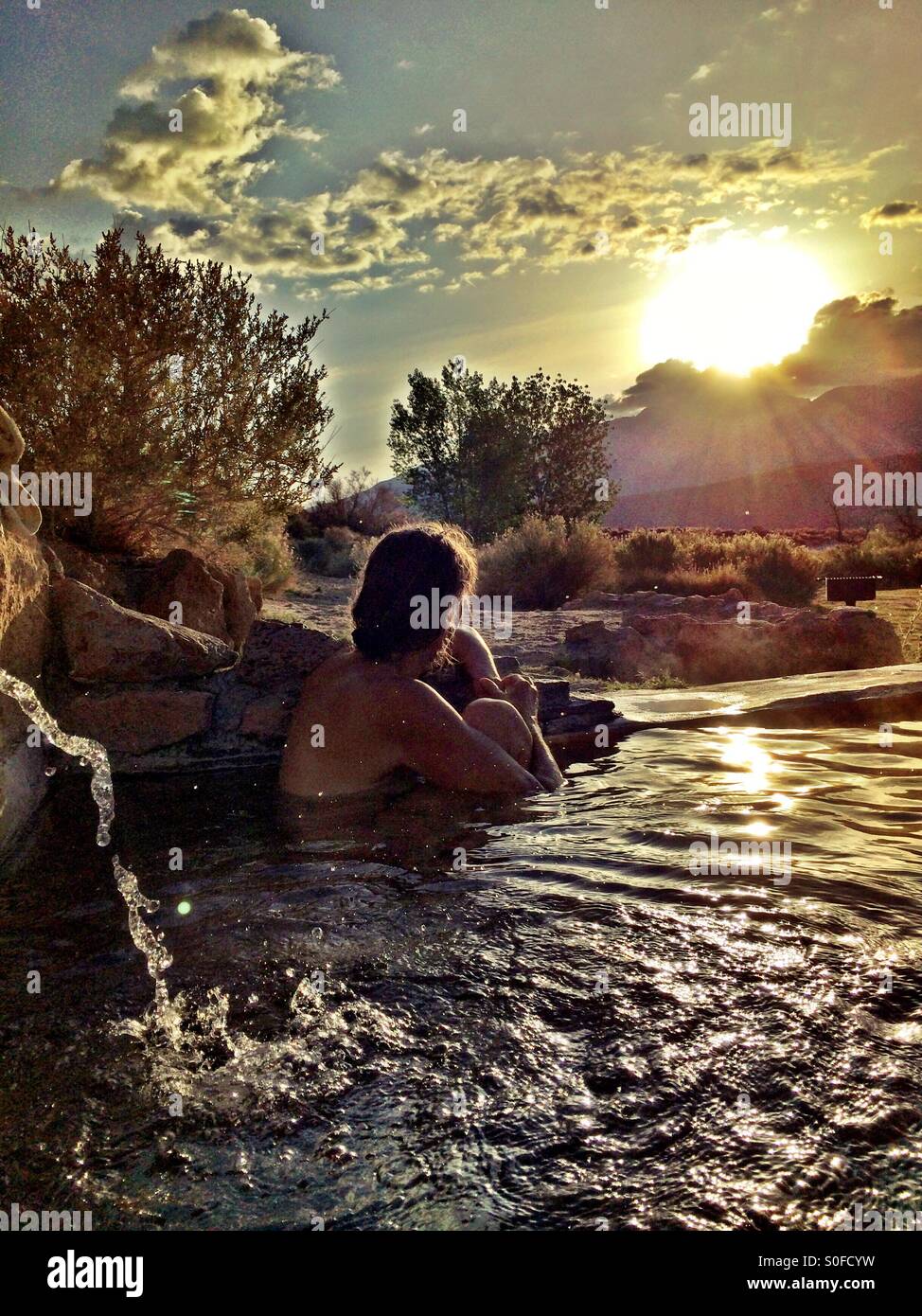 Hot Spring Beauty Stock Photo - Alamy
