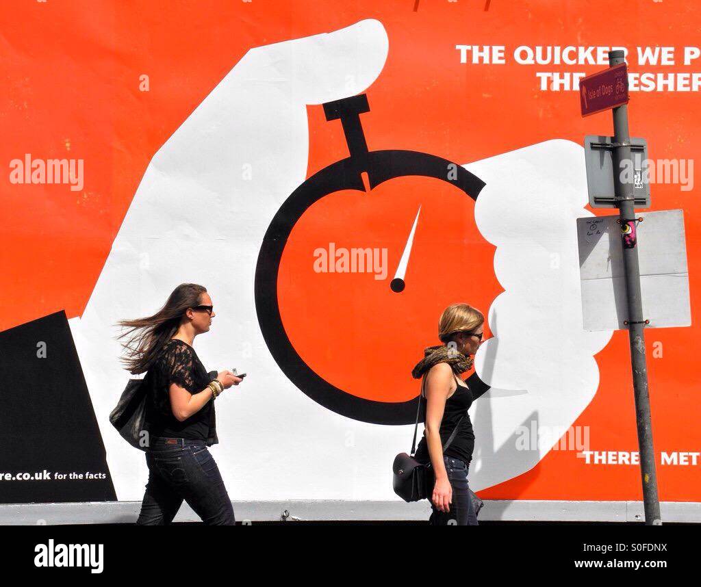 In a rush Stock Photo - Alamy