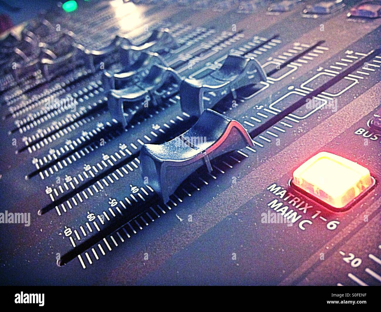 The faders hi-res stock photography and images - Alamy
