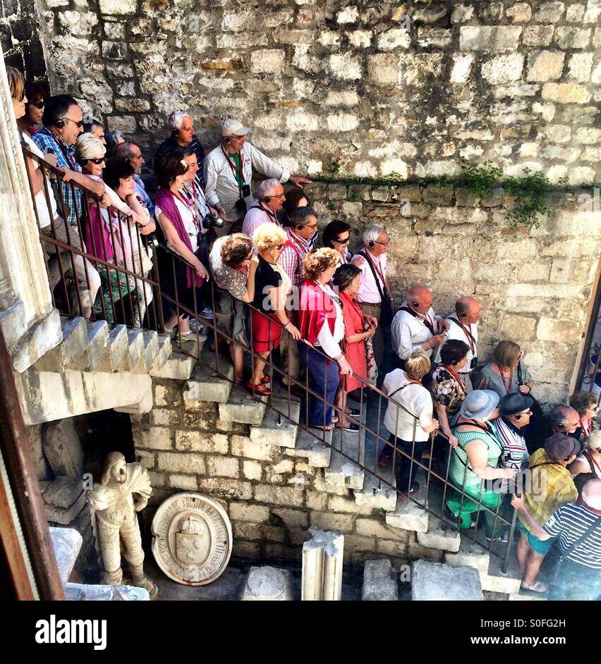 Stairs, Palace of Diocletian, Split, Croatia, Balkans Stock Photo - Alamy