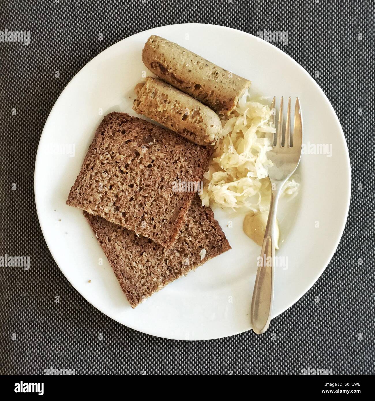 Vegan dinner Bavarian style Stock Photo - Alamy