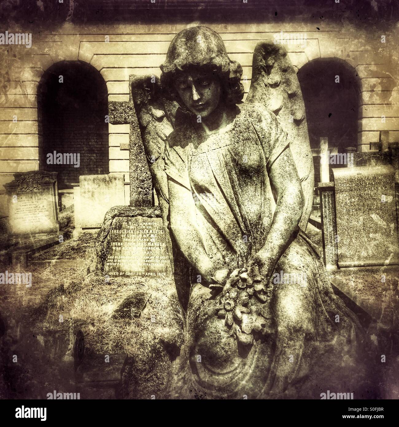 Carved stone angel hi-res stock photography and images - Alamy