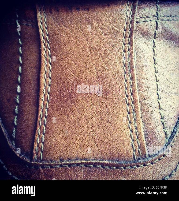 Leather stitches hi-res stock photography and images - Alamy