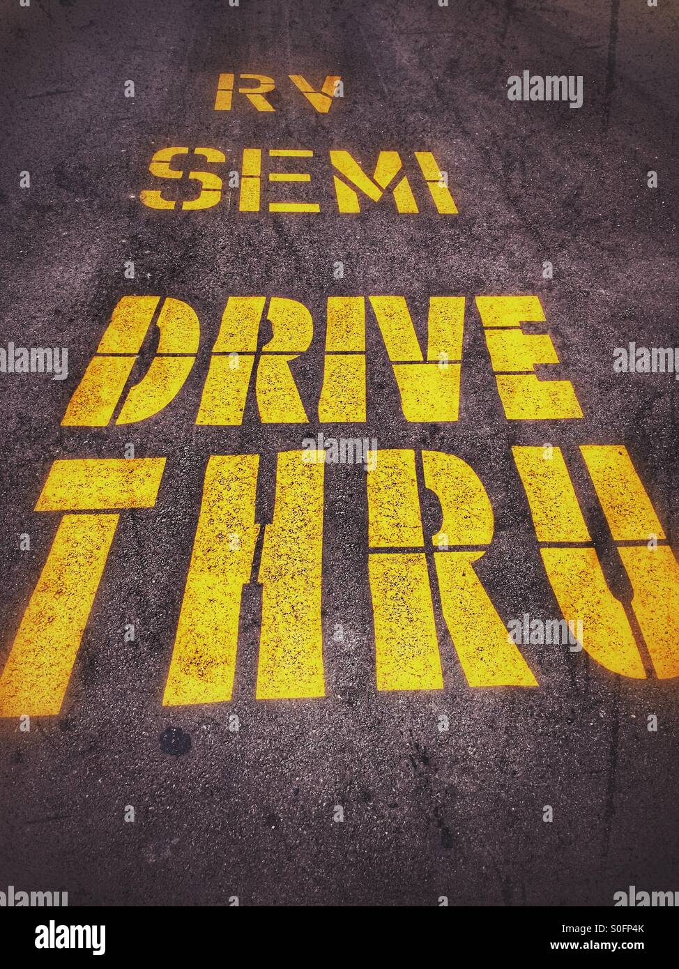 McDonalds drive through window Stock Photo - Alamy