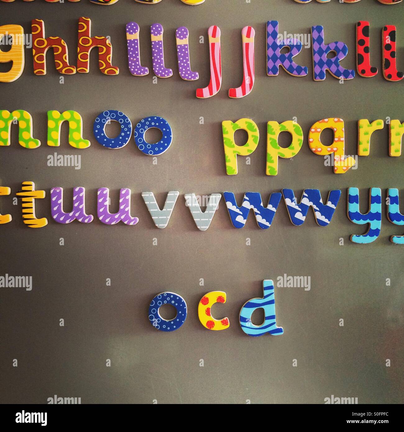 Ocd alphabet hi-res stock photography and images - Alamy