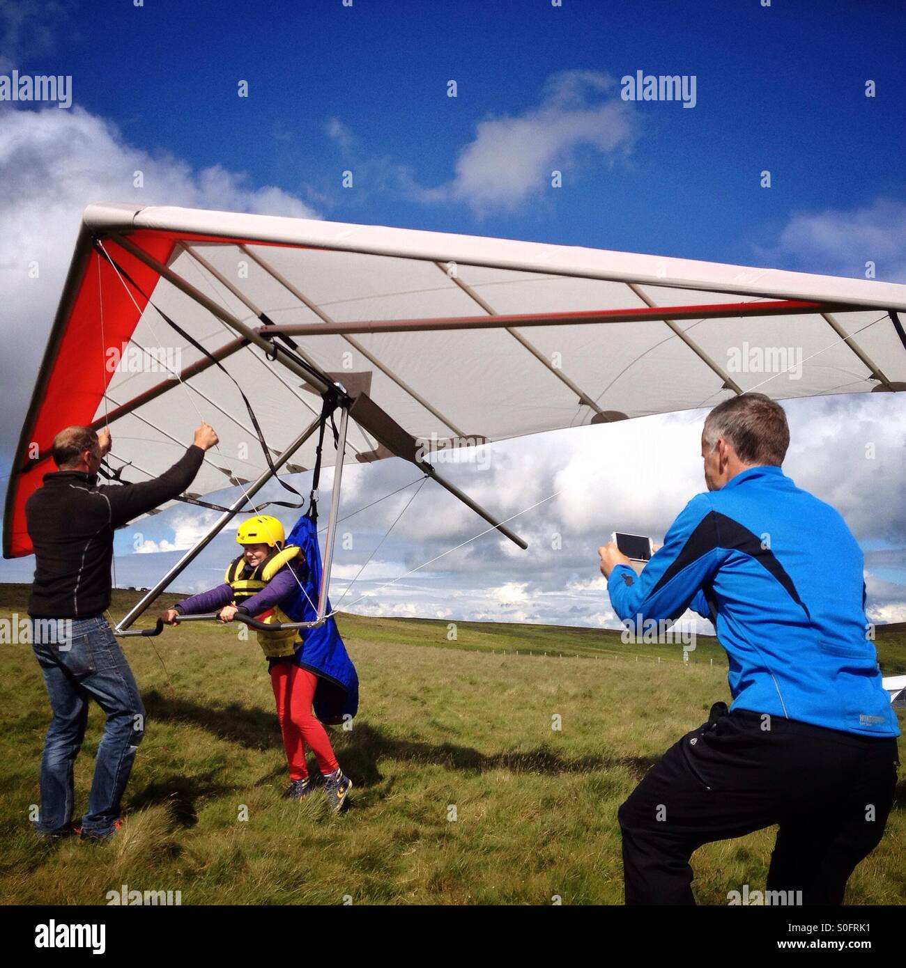 Hang glider girl hi-res stock photography and images - Alamy