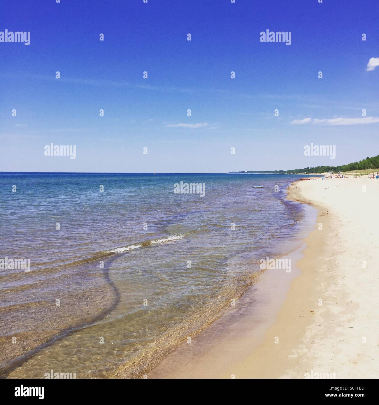 Lake Michigan Beach Stock Photo - Alamy